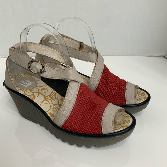 Fly London | Shoes | Fly London Sz 39 8 85 Yace Red Leather Platform ...